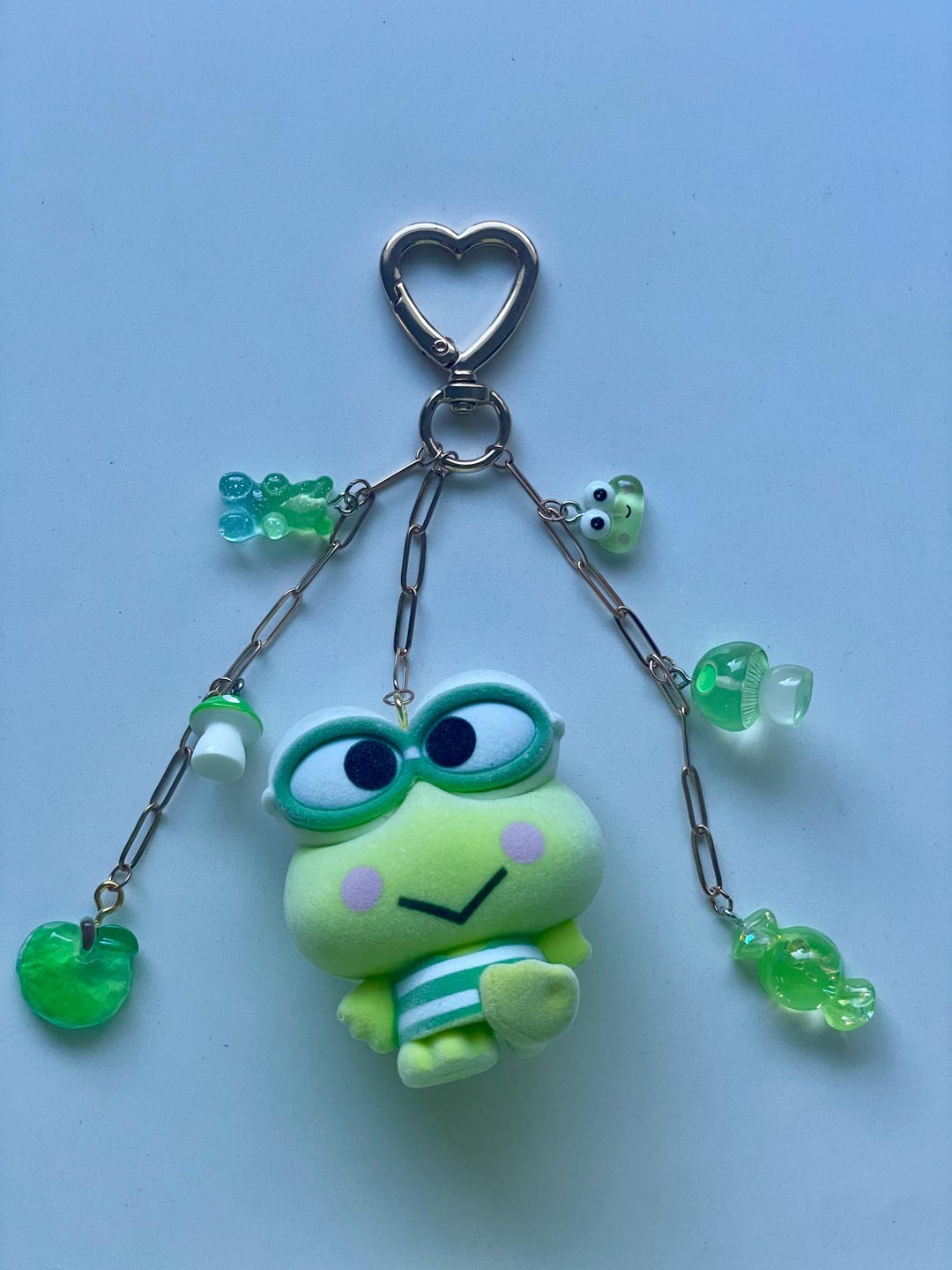 Keroppi Kawaii Bag Charm – Sanrio-inspired Keychain With Froggy ...
