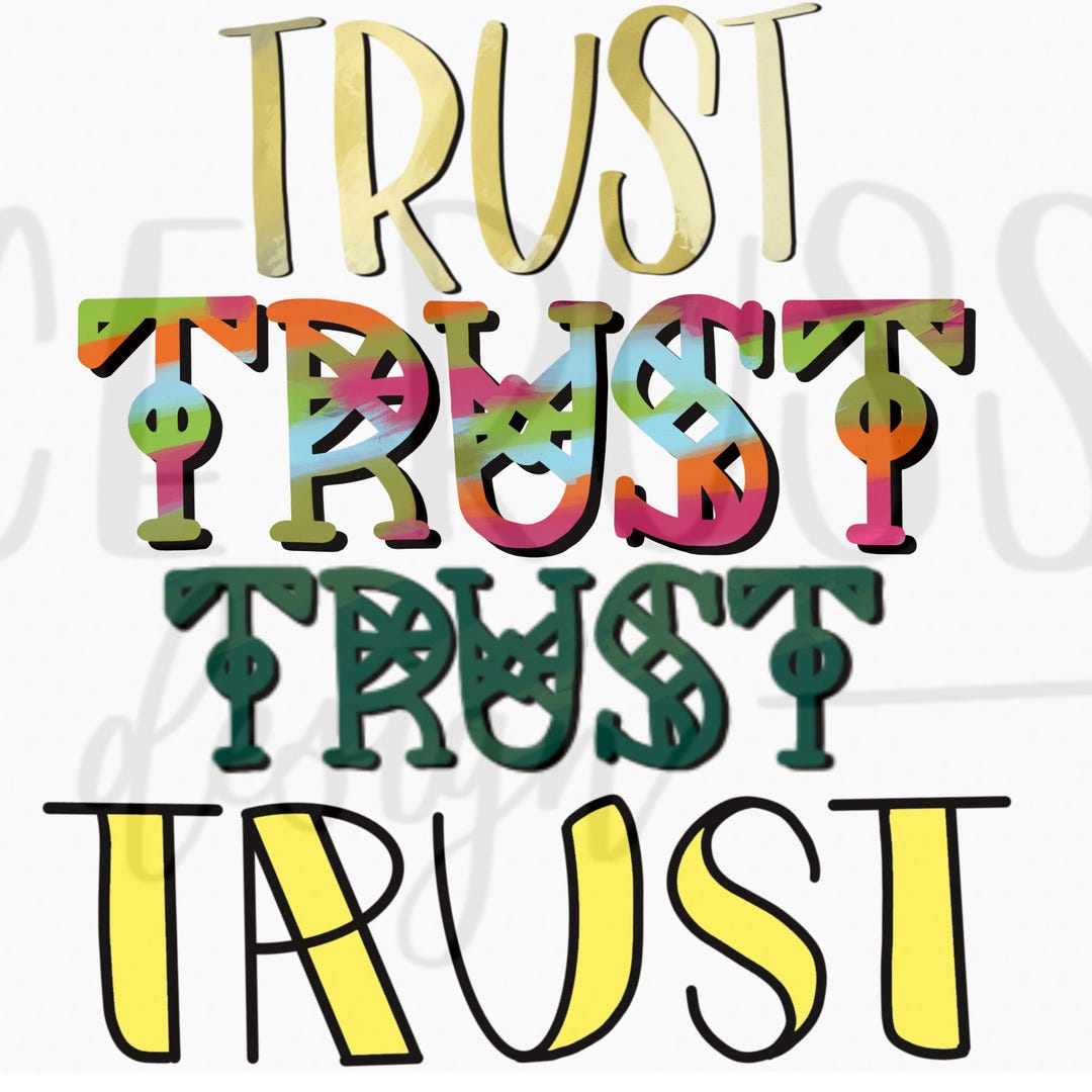 TRUST Digital Sticker Pack | Self-compassion & Mindfulness Affirmation ...