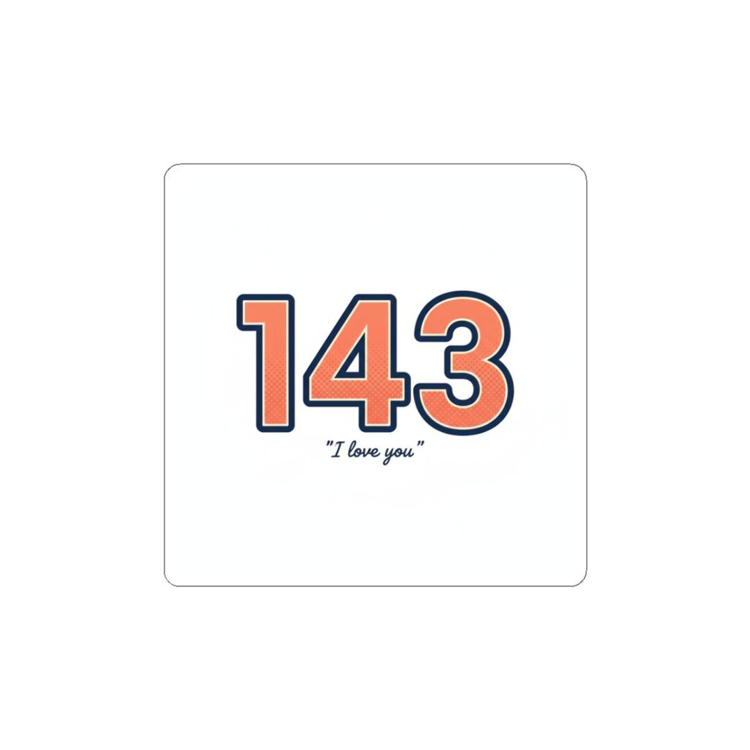 143 Number Meme Sticker | Viral Number Meme Design, Math Meme Decal - Etsy