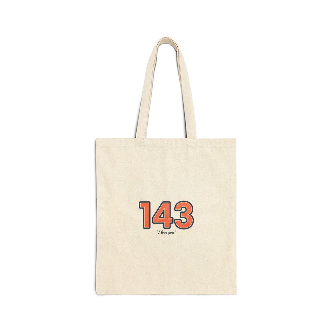 143 Number Meme Tote | Viral Number Design, Math Meme Tote - Etsy