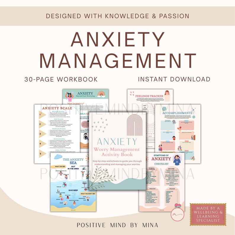 Anxiety Worksheets Bundle: CBT, DBT, SEL Therapy Resources, Social ...