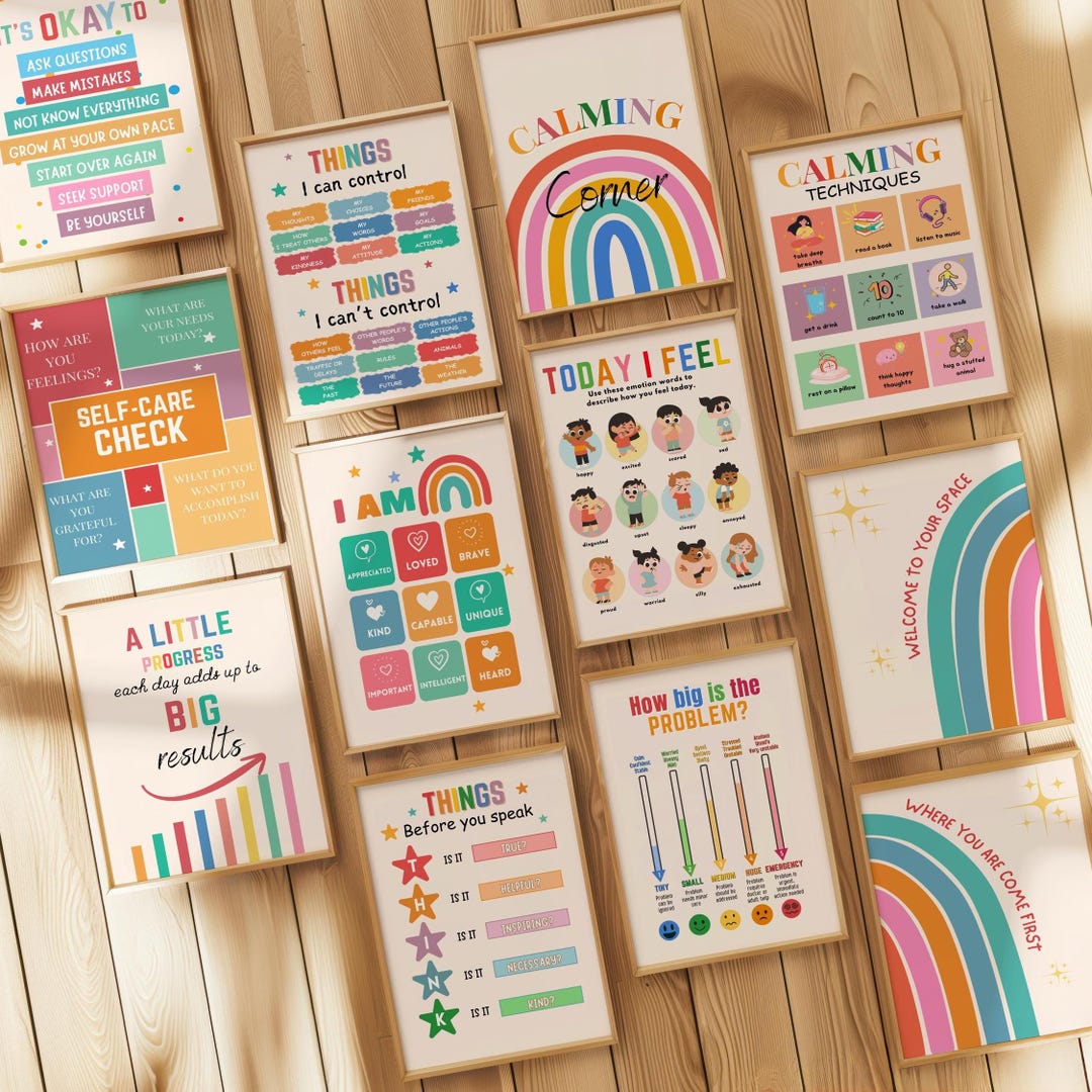 14 Calming Corner Posters: Healthcare Clinic Decor Bundle (digital ...