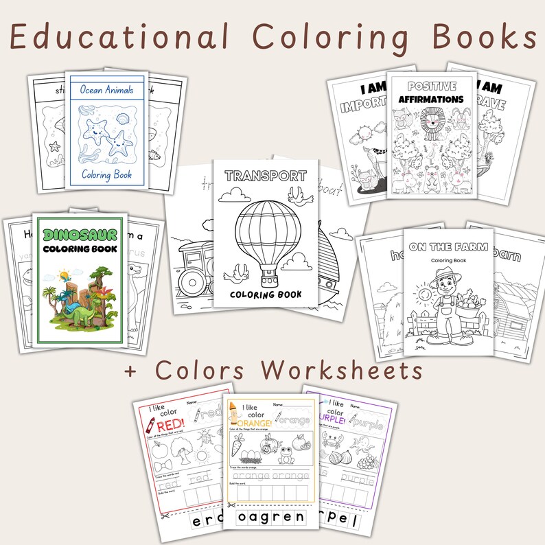 Mega Learning Bundle +830 Worksheets: for Preschool, Pre-k ...