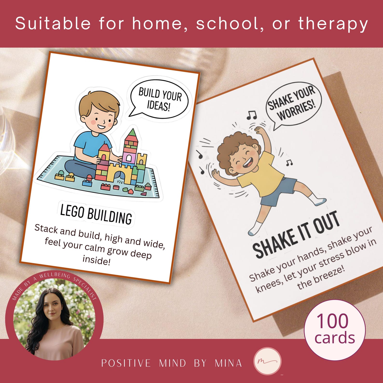 100 Coping Skills Flashcards for Kids – Mindfulness, Emotional ...