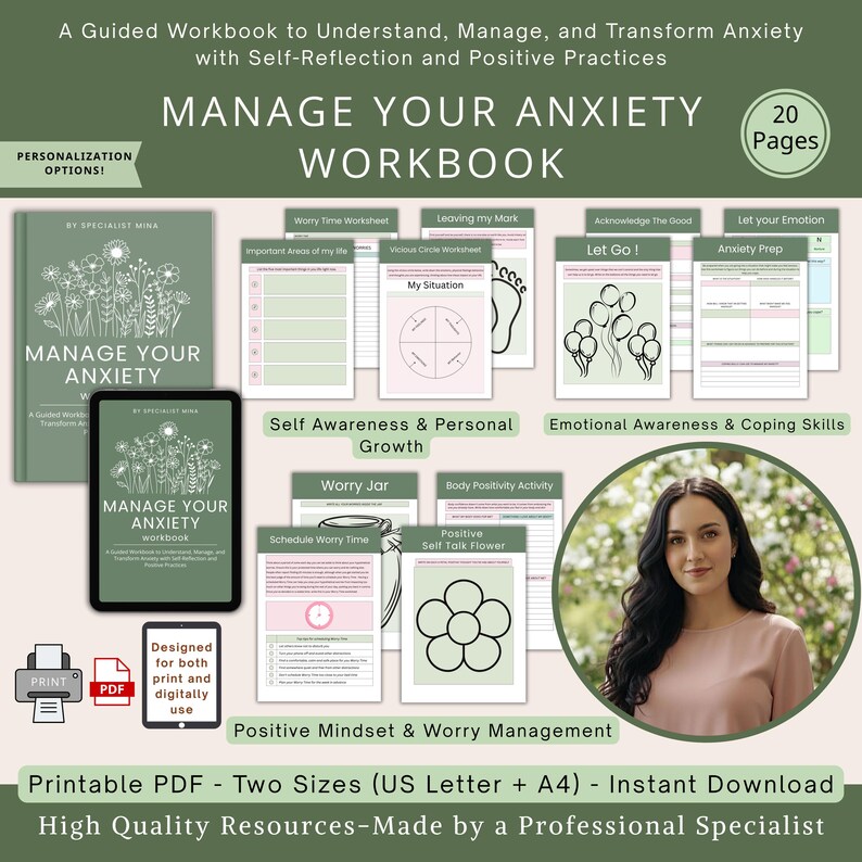 Manage Your Anxiety Workbook: Self-esteem and Emotional Wellbeing ...