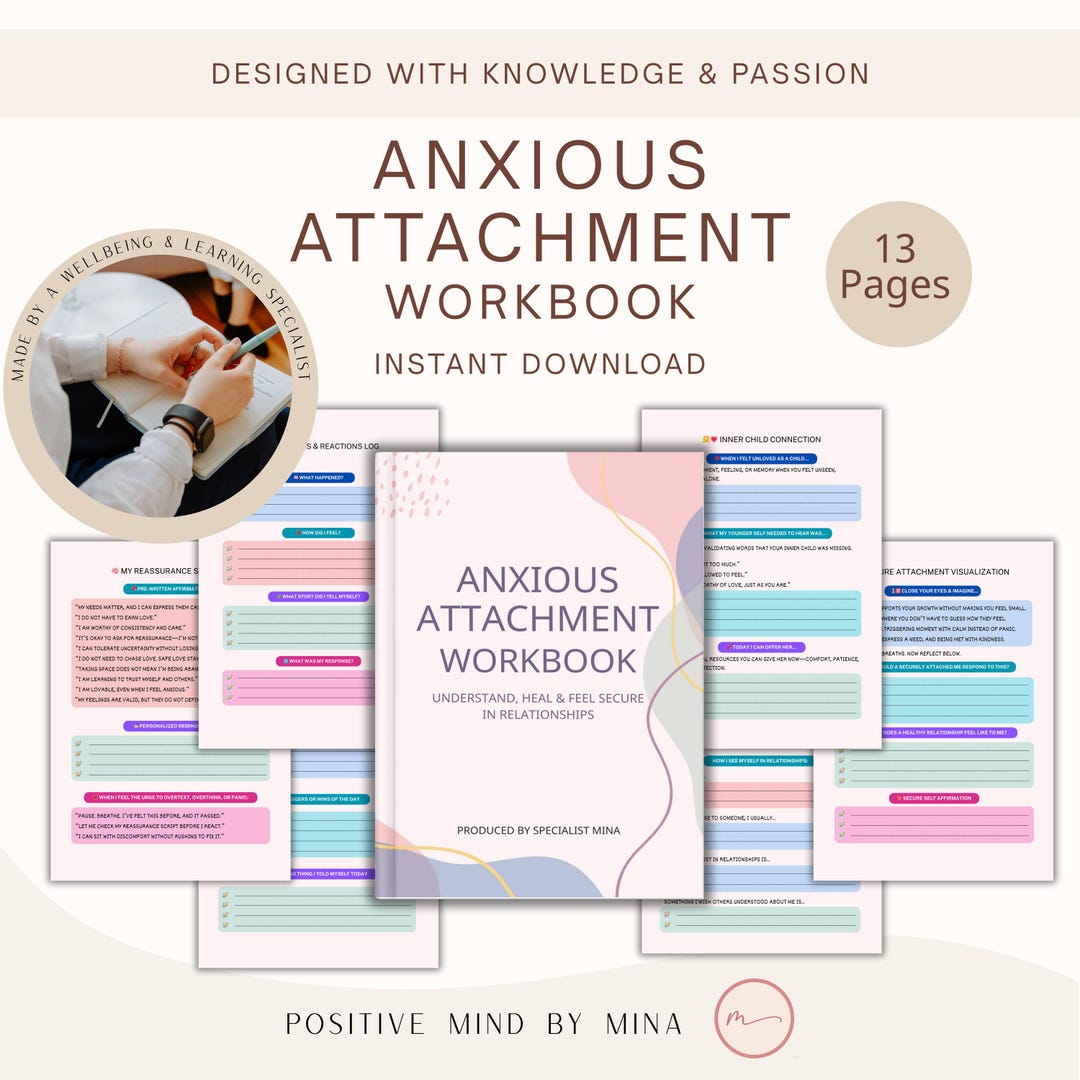 Anxious Attachment Workbook: Understand, Heal & Grow Secure ...