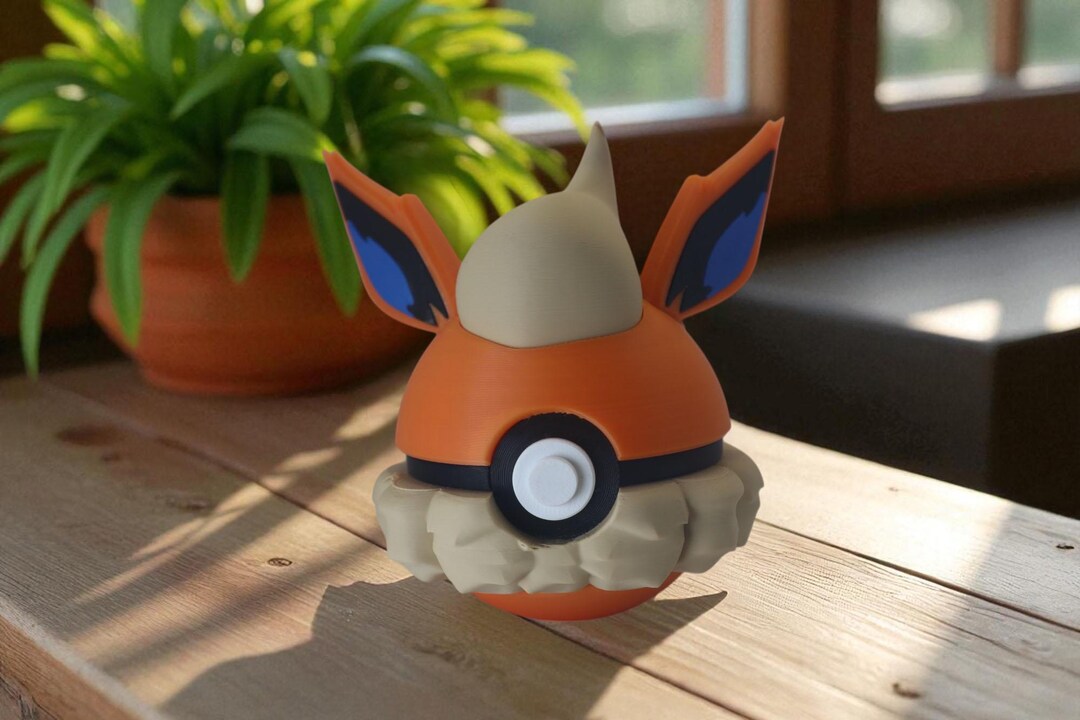 Fan-inspired Pokemon Ball - Flareon - N3D - Etsy
