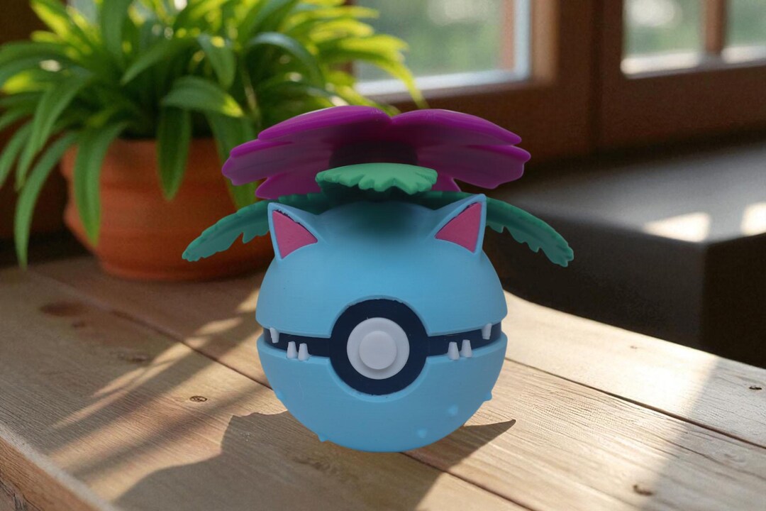 Fan-inspired Pokemon Ball - Venusaur - N3D - Etsy