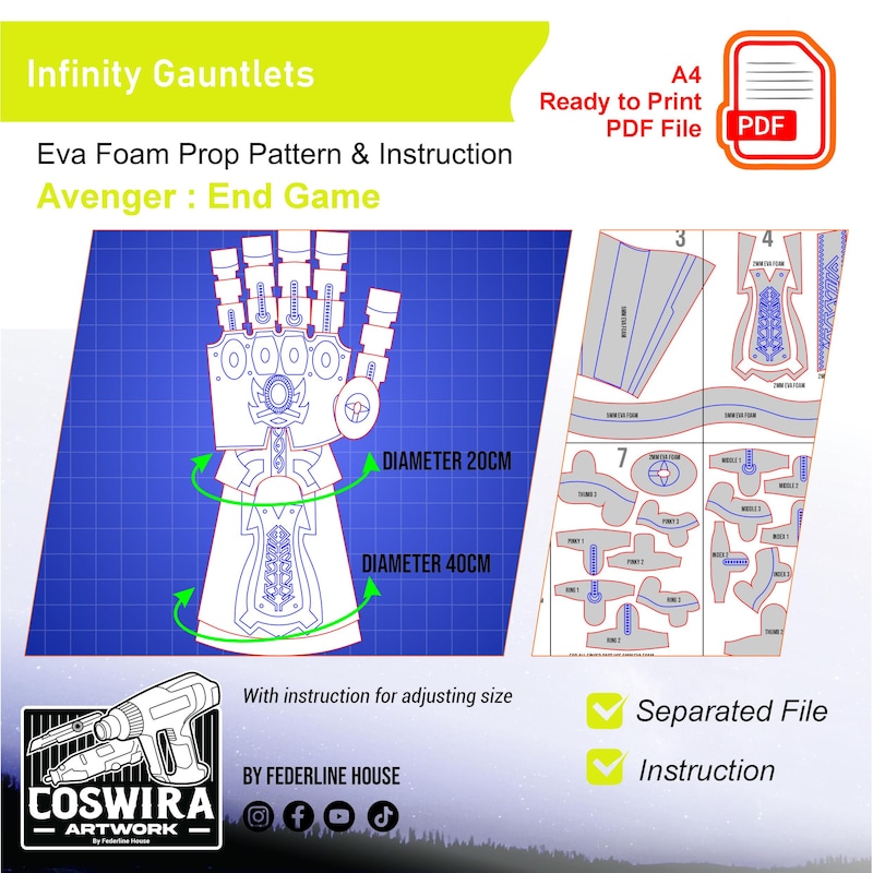 Thanos Infinity Glove - Etsy