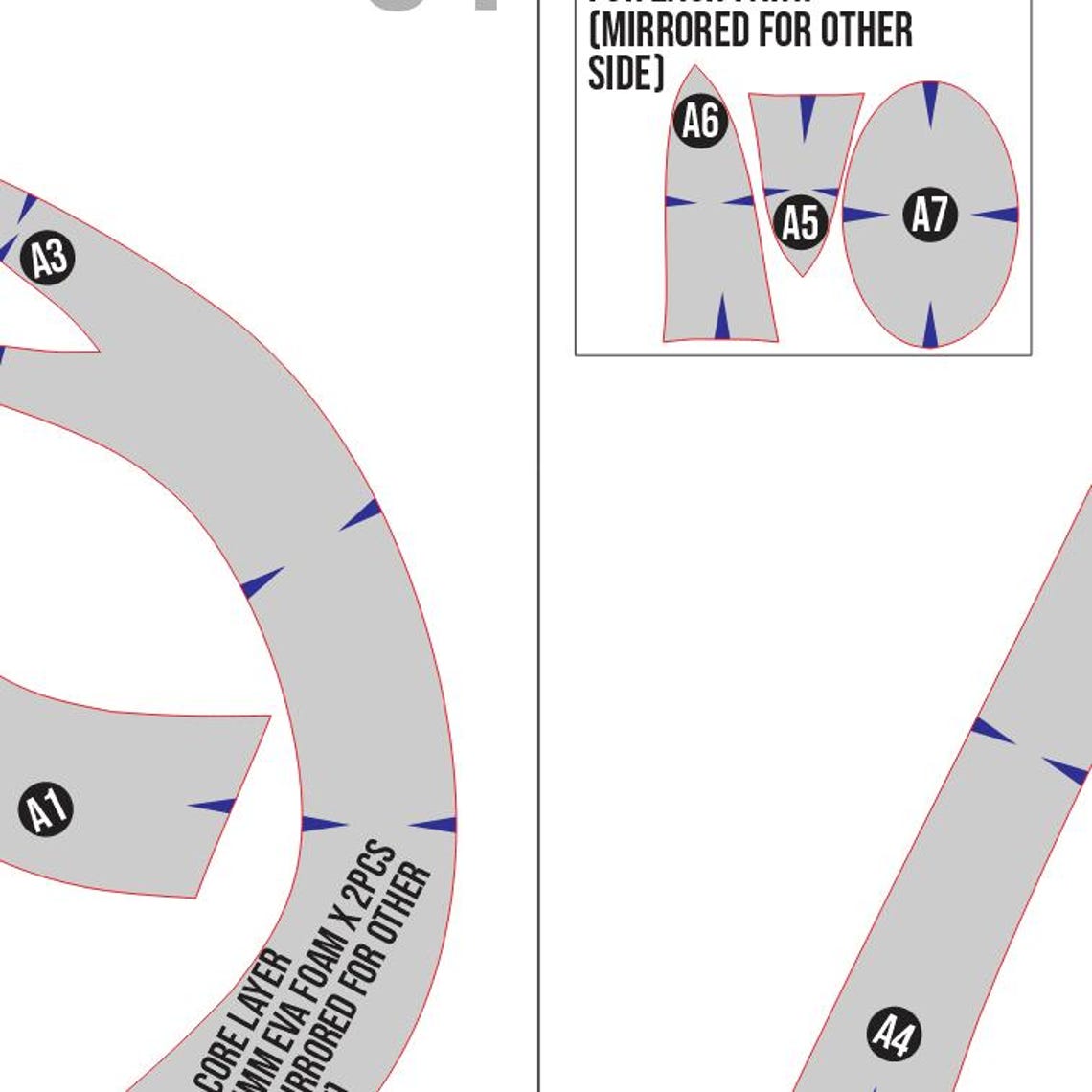 Hollow Knight Horn Prop Pattern Template – EVA Foam Pattern for Cosplay ...