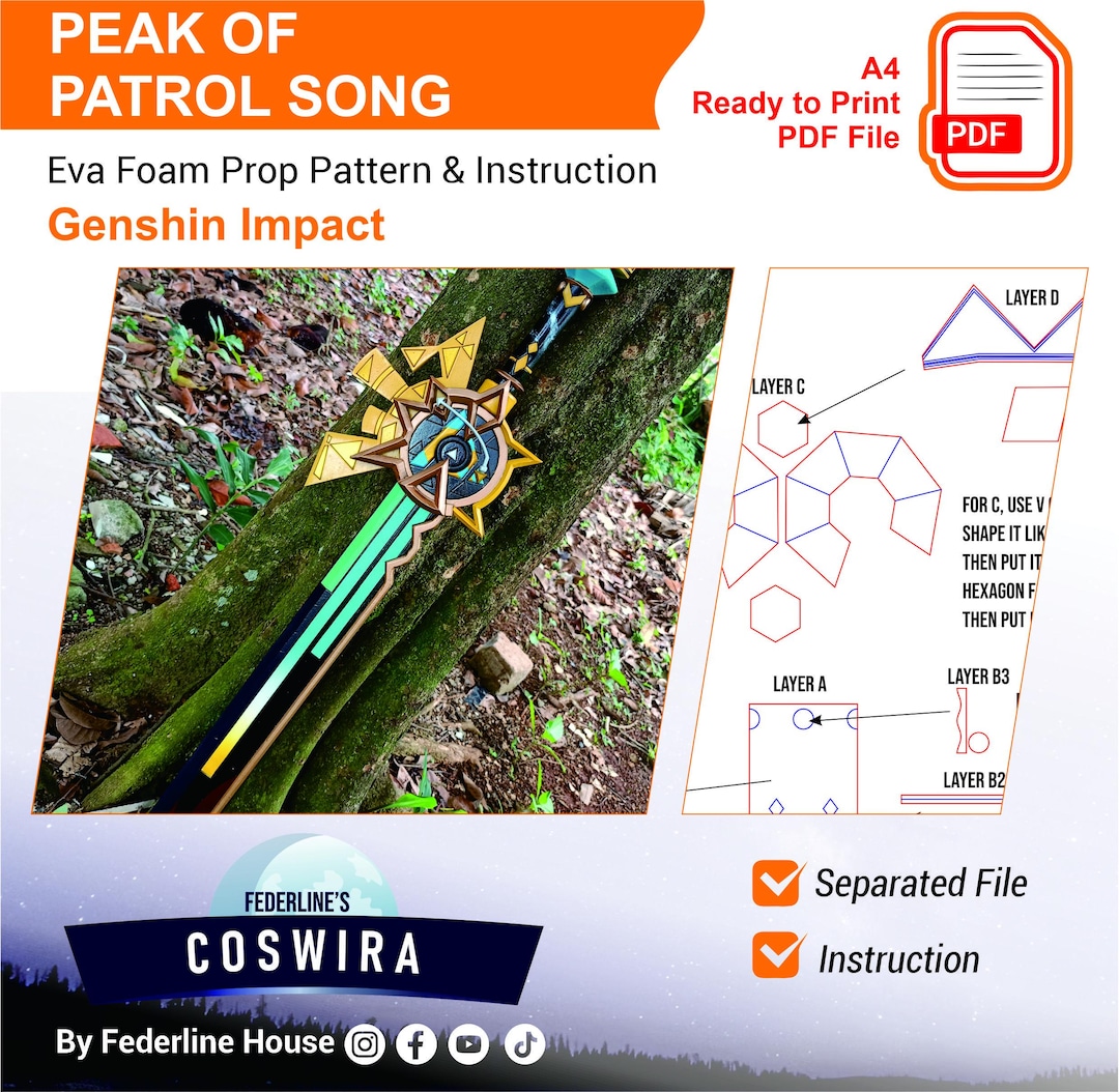 Xilonen Sword – Peak Patrol Song Prop Template + Video - EVA Foam ...