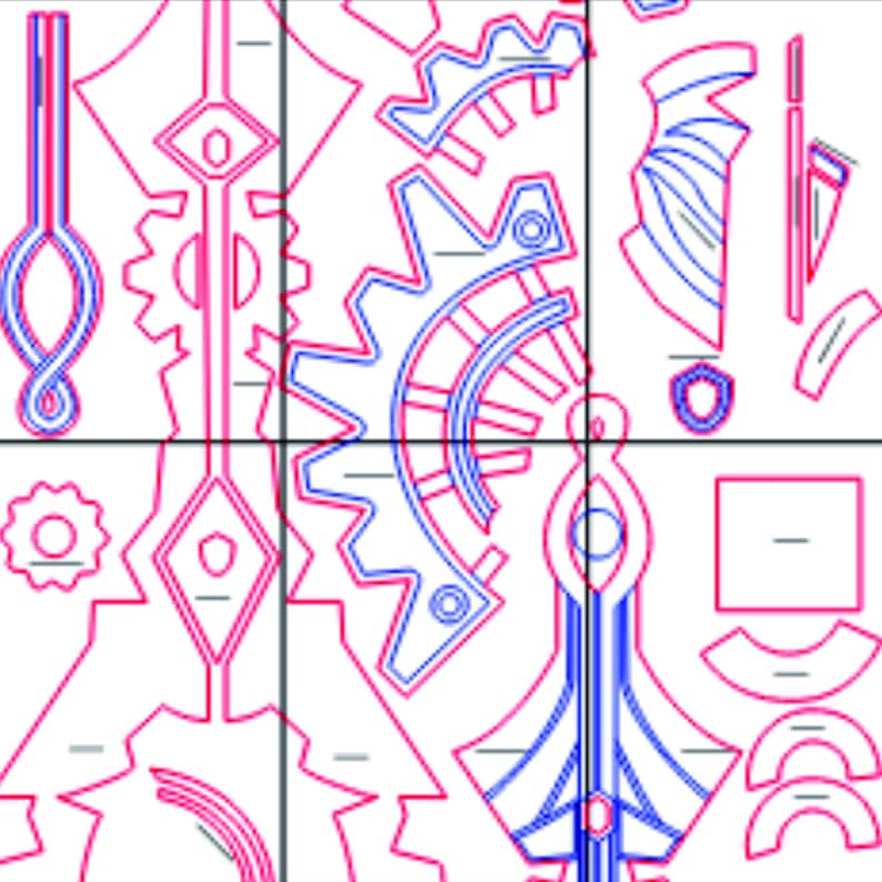 Vanitas Void Gear Keyblade Prop Template – EVA Foam Pattern Inspired by ...