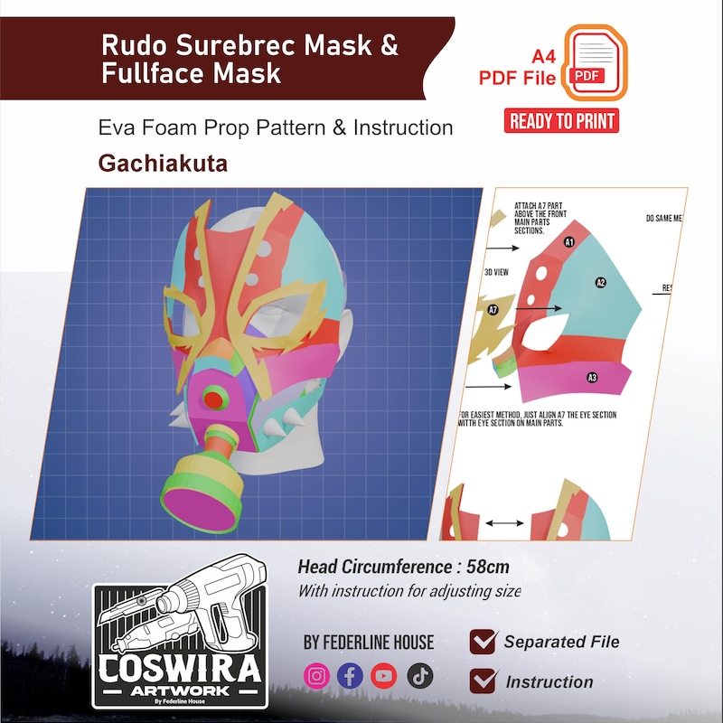 Anime Inspired Face Mask - Etsy
