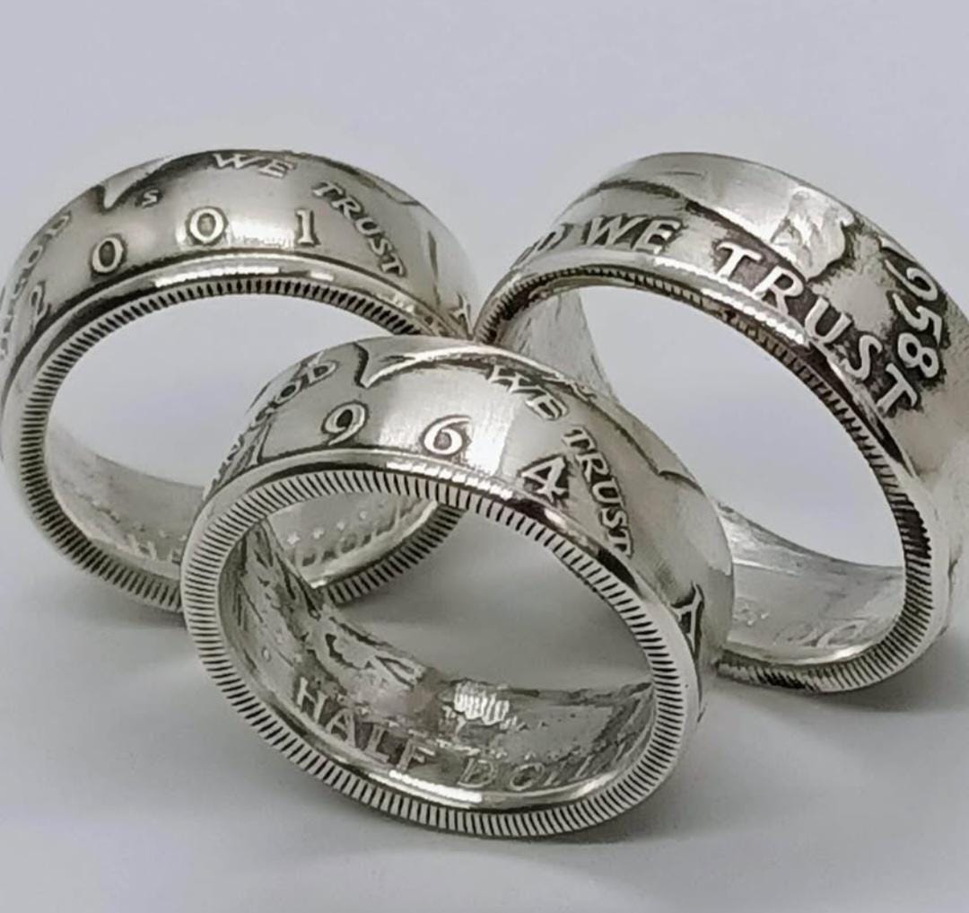 Birth Year Coin Rings (chose Your Year) - Etsy