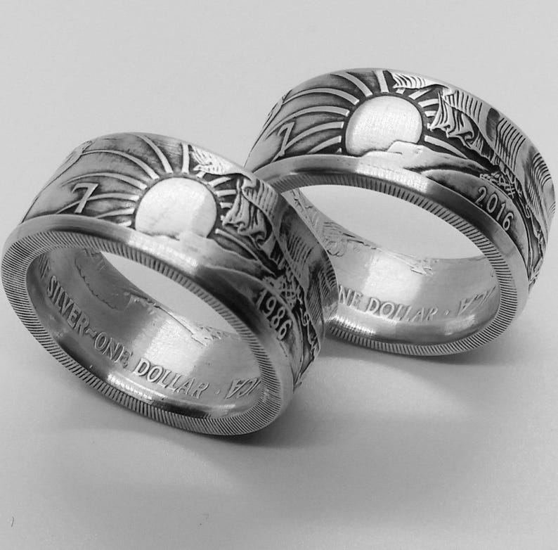 Birth Year Coin Rings (chose Your Year) - Etsy