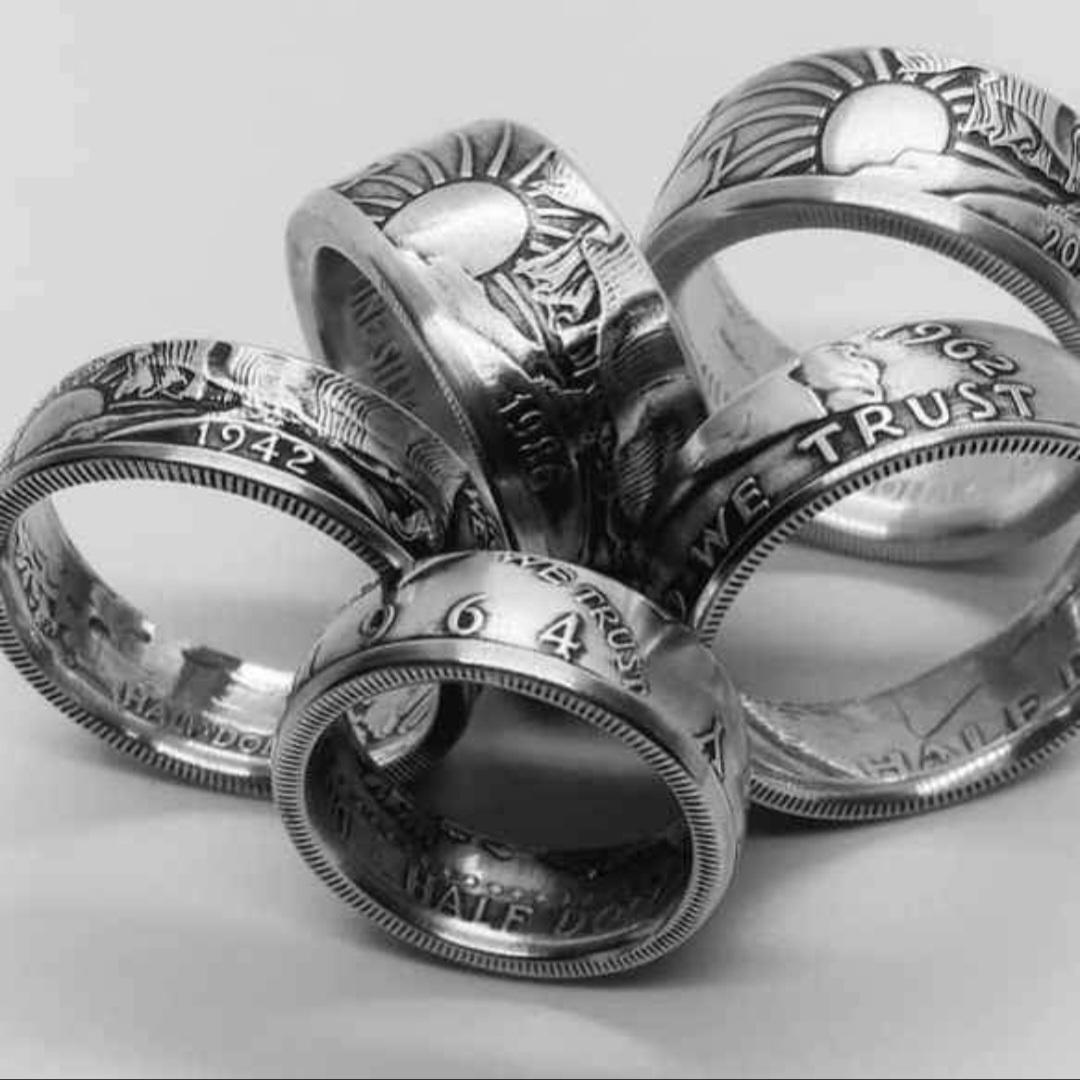 Birth Year Coin Rings (chose Your Year) - Etsy