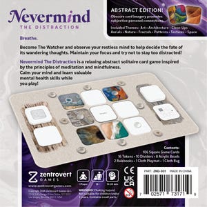 Nevermind the Distraction - Abstract Edition Board Game | Meditation ...