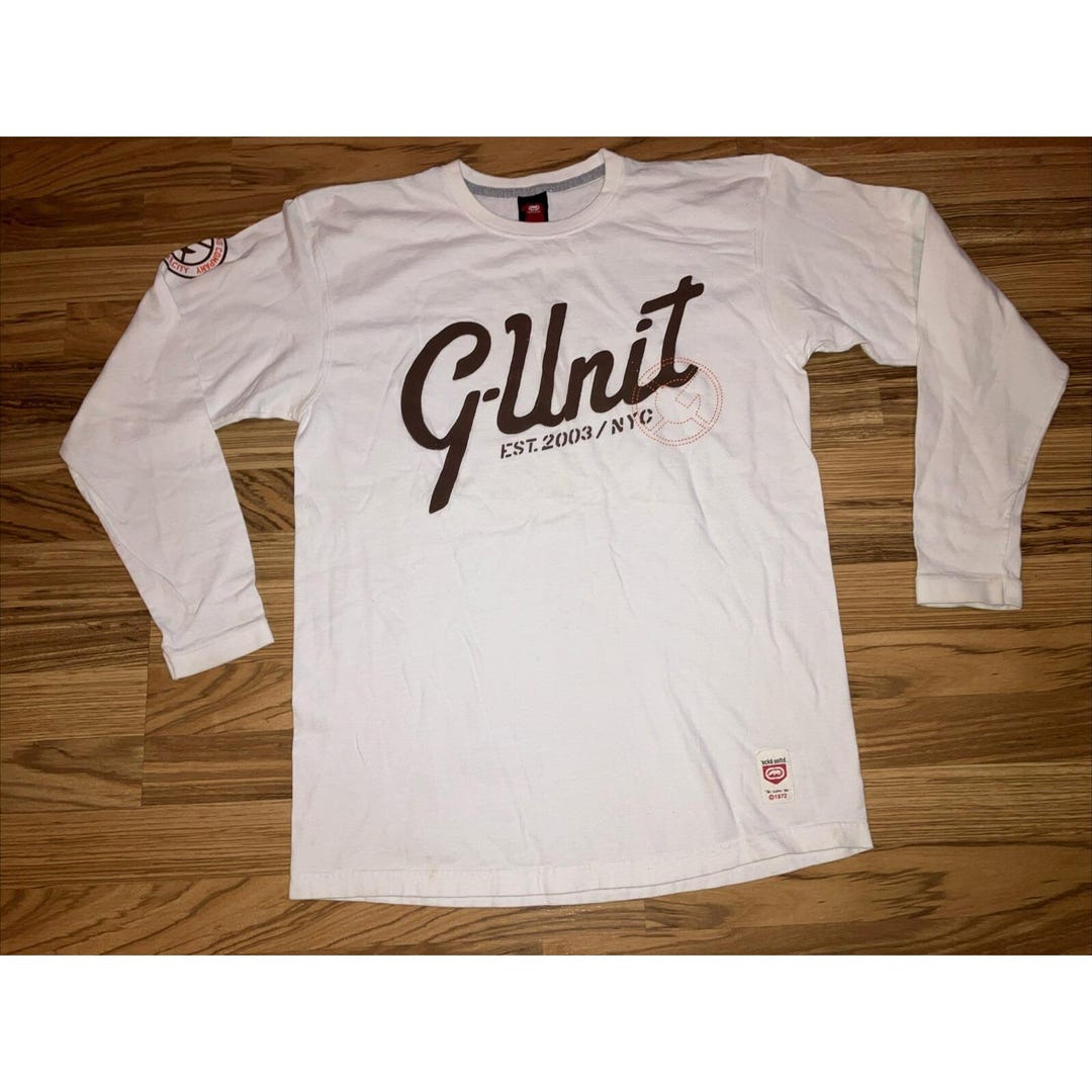 Vintage Ecko Unltd T Shirt Mens Medium Long Sleeve G Unit 50 Cent Hip ...
