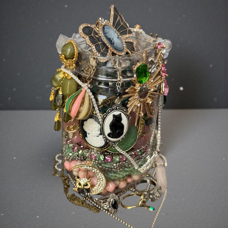 Whimsical Witches Mystery Jewelry Jar - Etsy