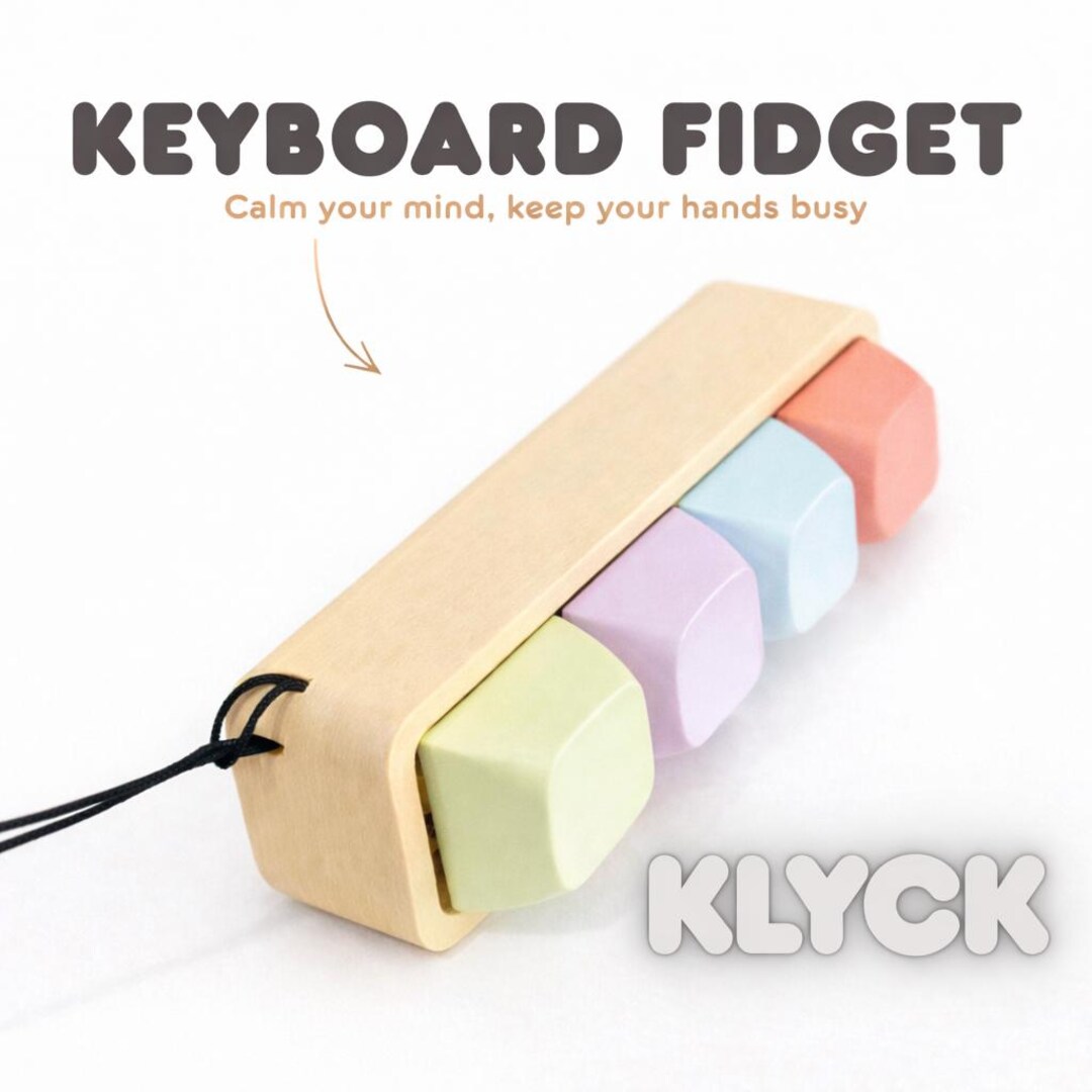 KLYCK™ Fidget | Custom Mechanical Keyboard Fidget, 4 Keys Anti Stress ...
