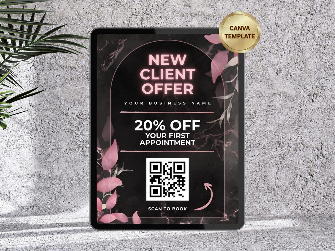 New Client Offer Flyer Template | Beauty Salon, Lash & Brow Promo | Spa ...