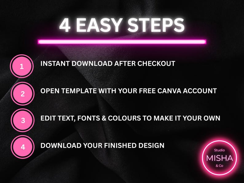 Vibrant Neon Cocktail Menu Template: Editable Bar & Restaurant Design ...