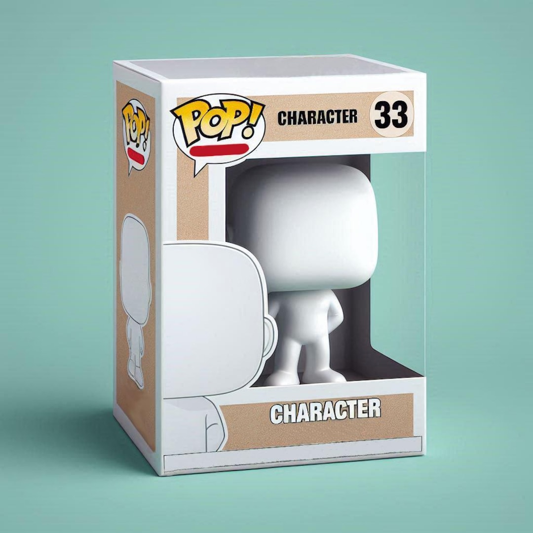 Funko Pop Template Box in PSD (photoshop) - Template Box Editable ...