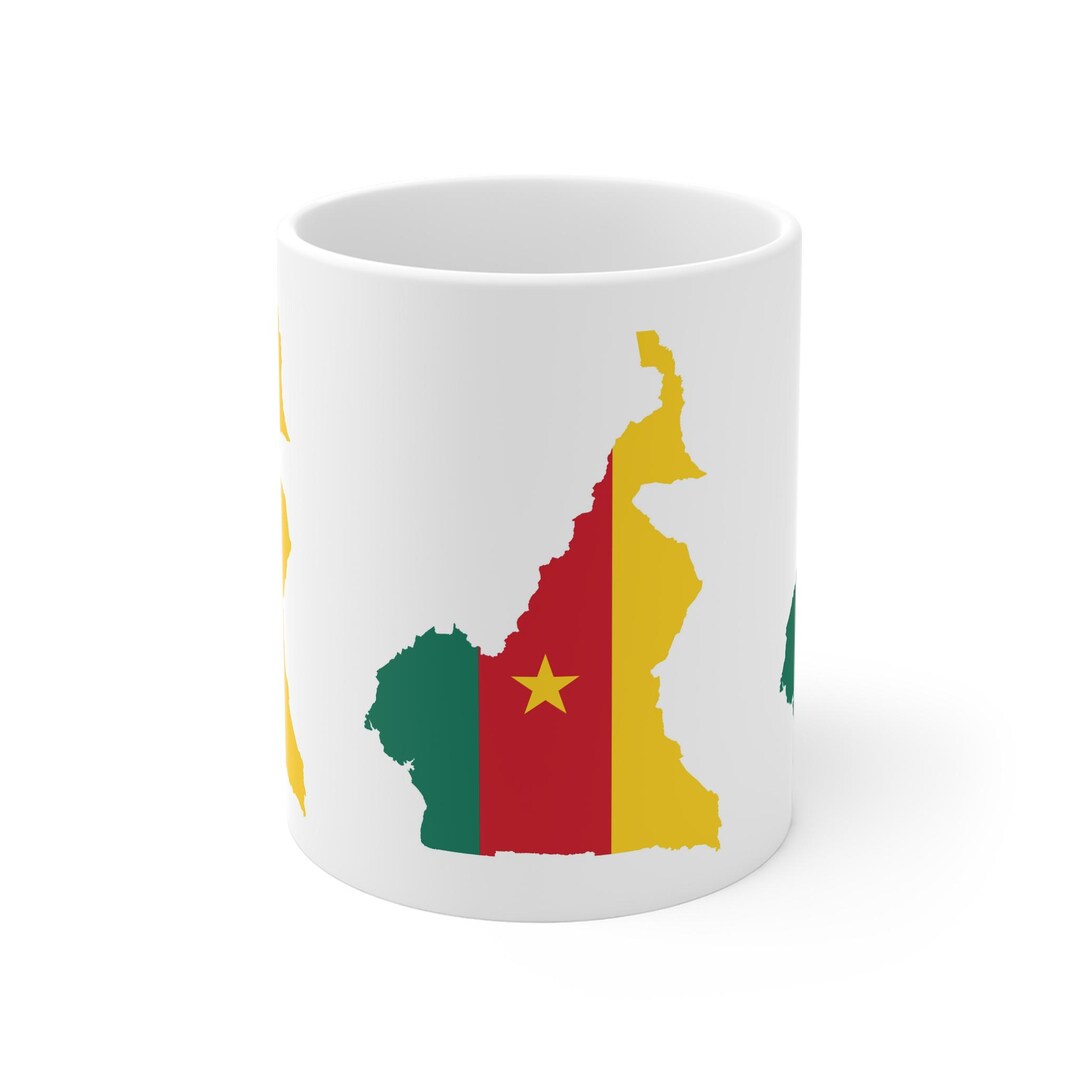 Cameroon Map Mug - Unique Coffee Cup, Travel Gift, Geography Lover ...