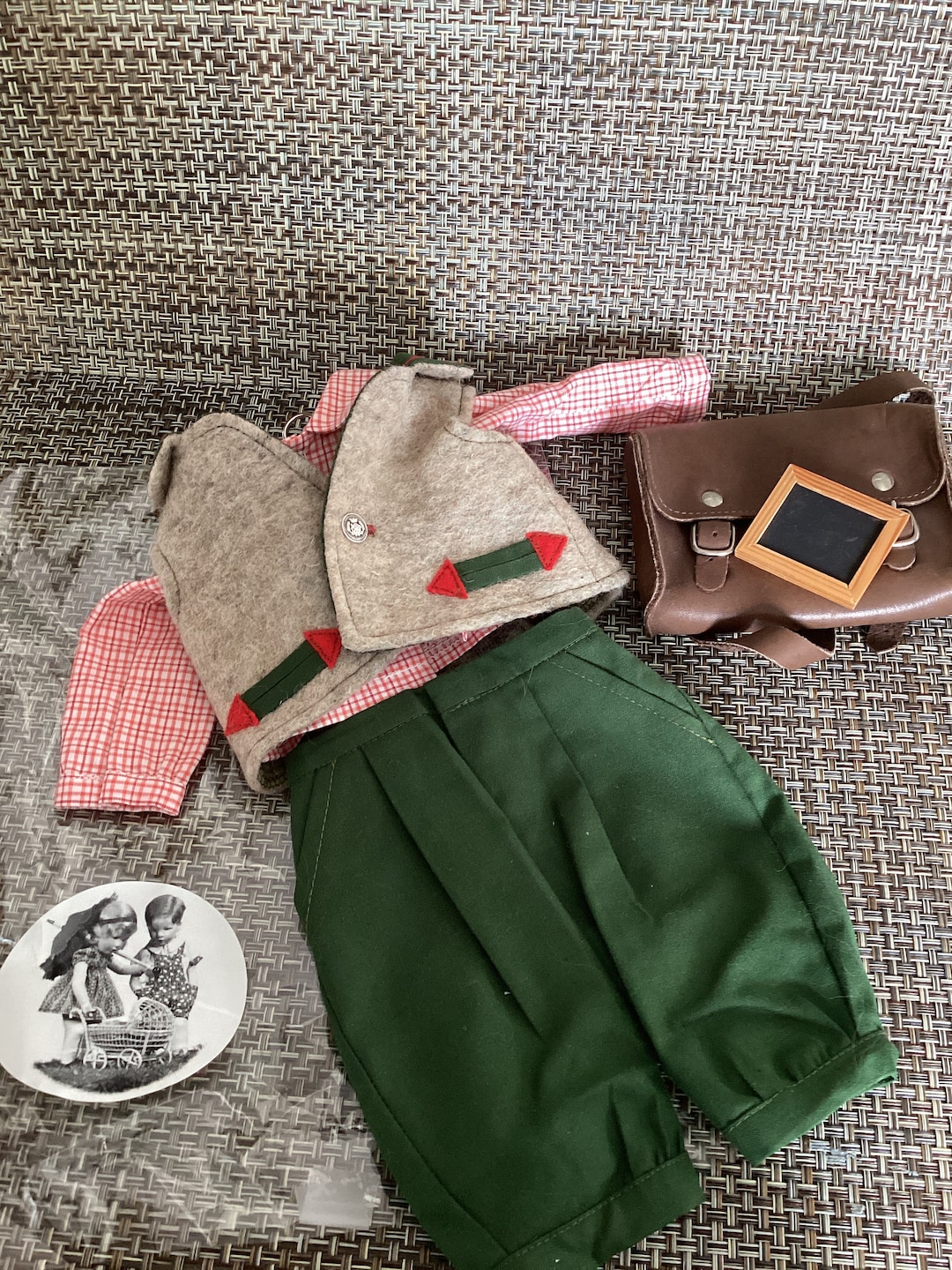 Doll 1 Boy Kathe Kruse Made in Germany Tagged 15”-17” 4 PC Pants Vest ...