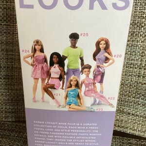 Barbie Curvy Looks Model #24 With Light Chestnut Brown Long Hair With A ...