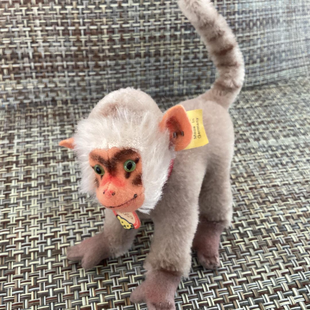 Steiff Vintage Mohair 4” Coco Monkey Made in Germany Excellent ...
