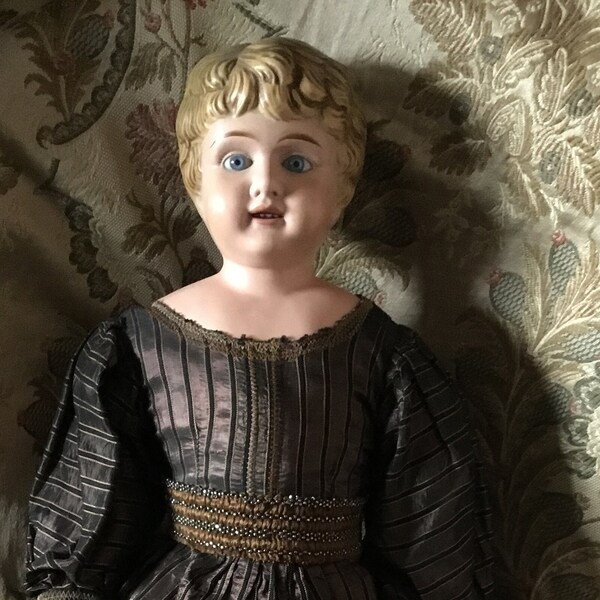 Antique Metal Head Doll - Etsy