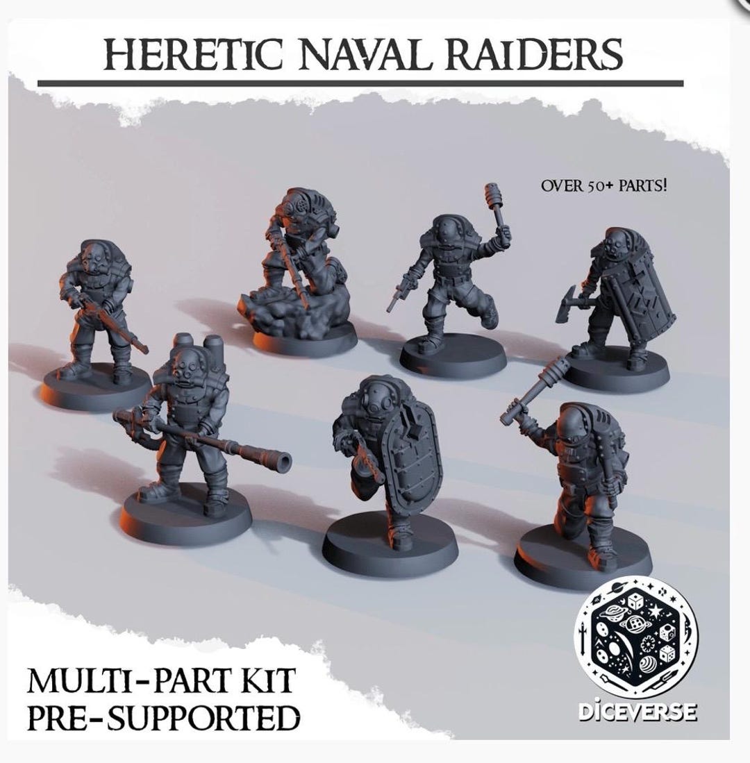 Trench Heretic Naval Raiders 28mm Tabletop Miniature - Etsy