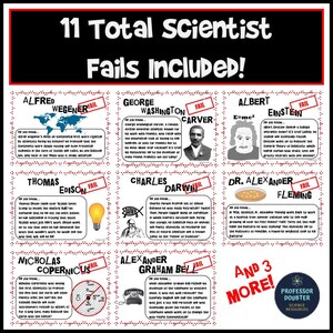 Science Bulletin Board Famous Scientist Fails for Growth Mindset and ...