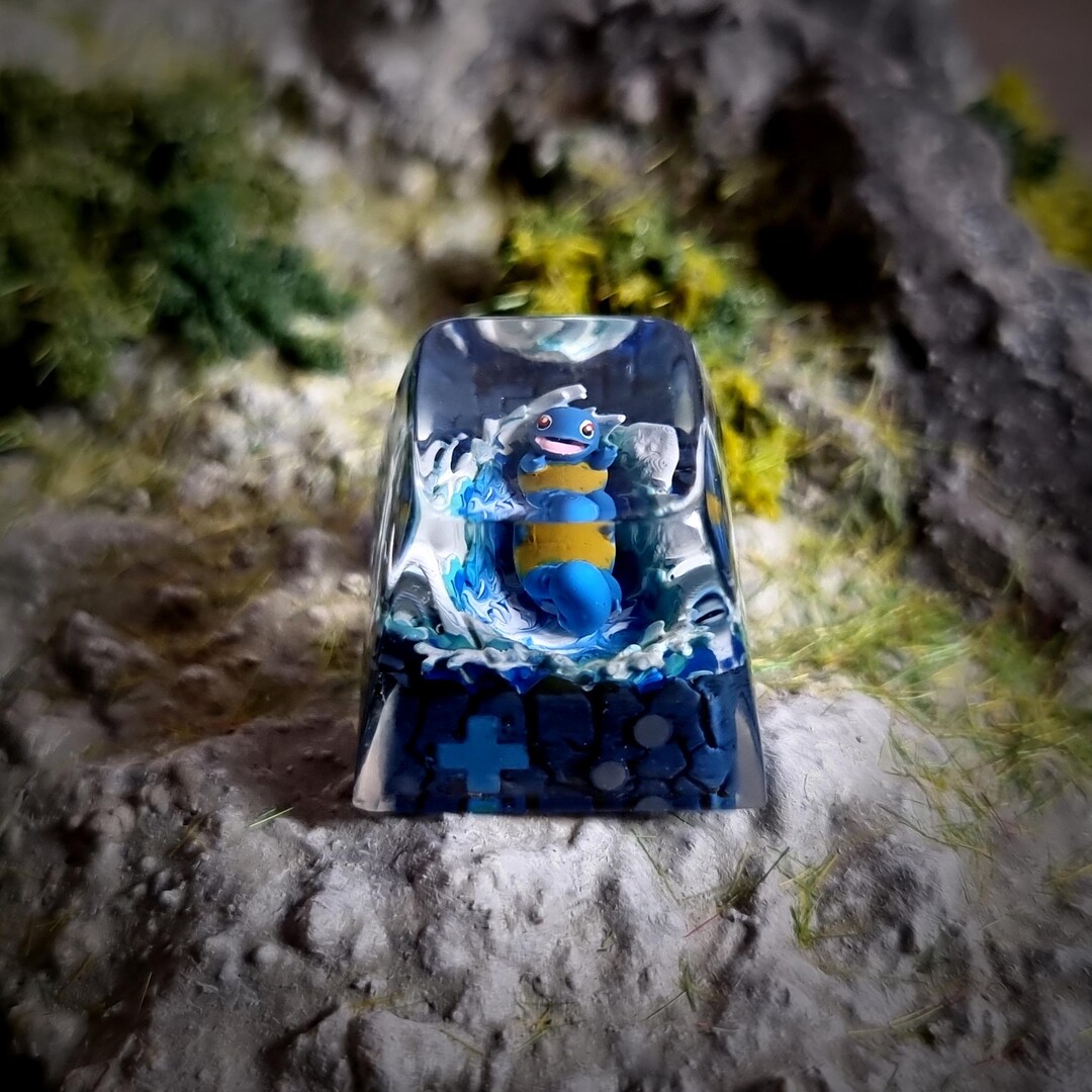 Squirtle Keycap 1U Resin Poké.mon Artisan – Handmade Mechanical ...