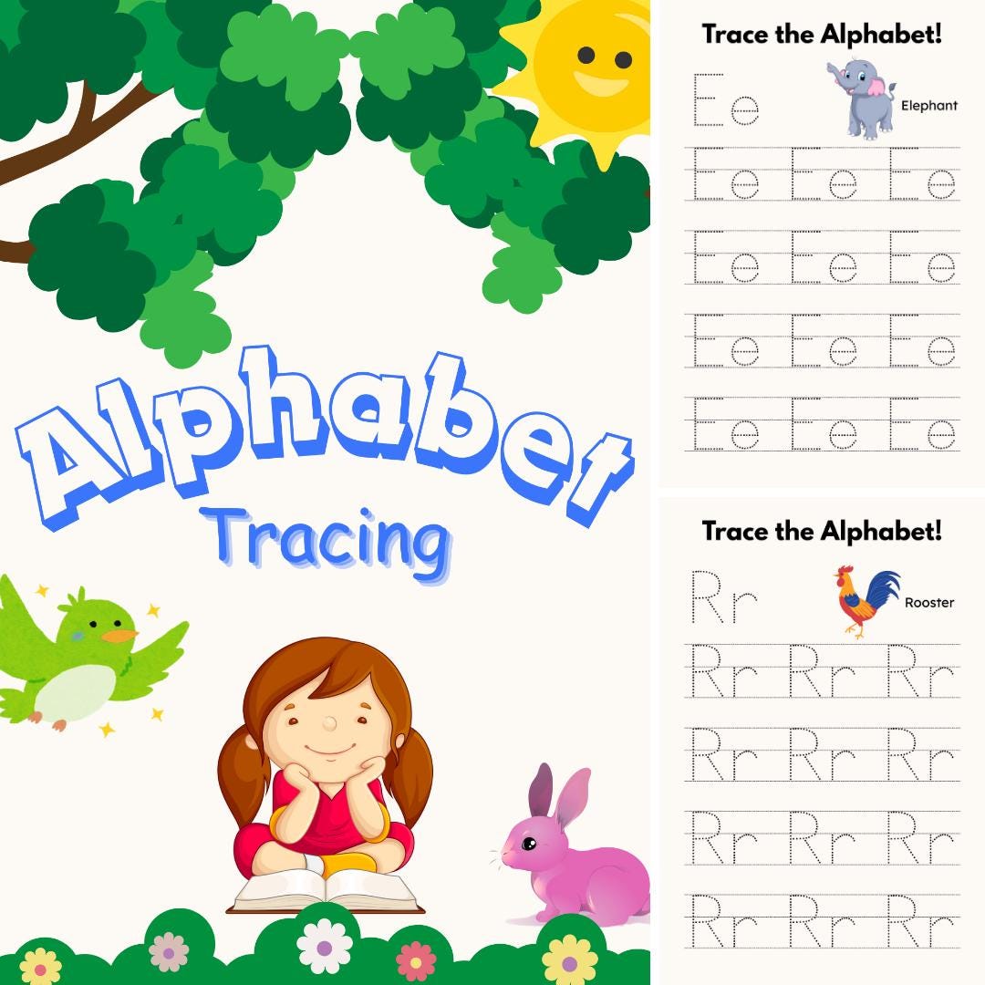 Alphabet Tracing Worksheet for Kids - Fun Printable A to Z Practice ...