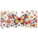 Watercolor Butterfly Floral Clipart Bundle, Flower Invitation ...