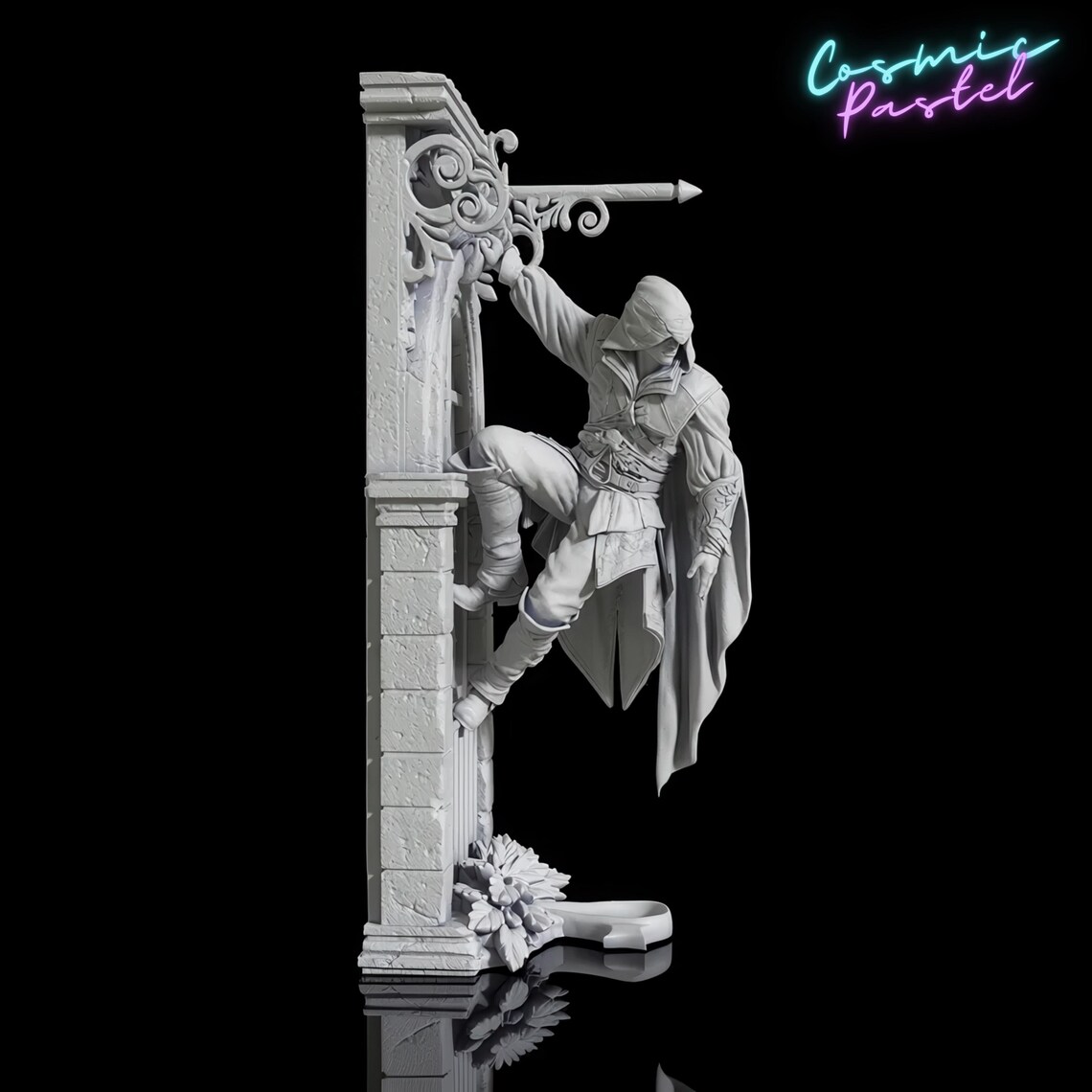 Assassins Creed STL File | 3D Print Model Wall Diorama | 1:10 Scale ...