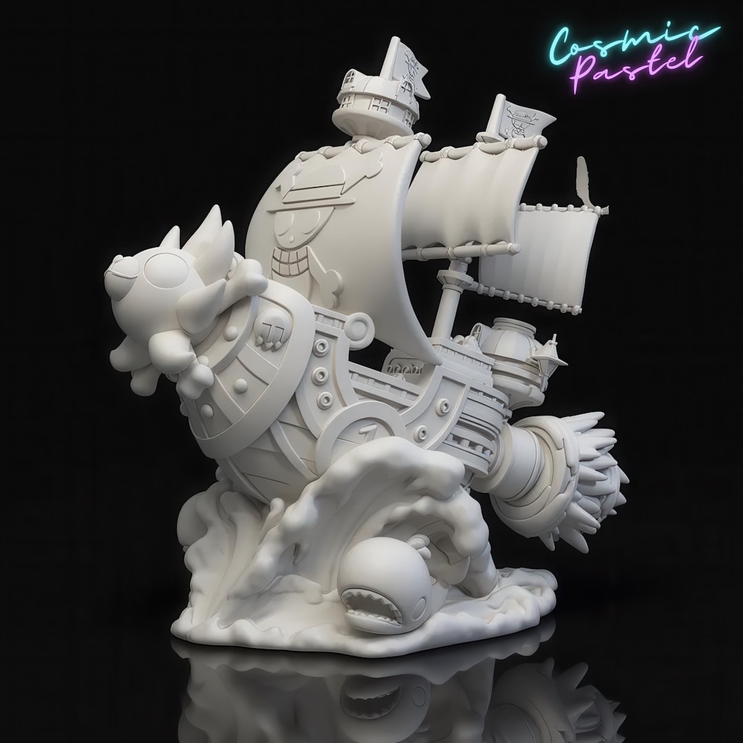 Arquivo STL do Thousand Sunny Ship de Chibi – Modelo de navio pirata ...