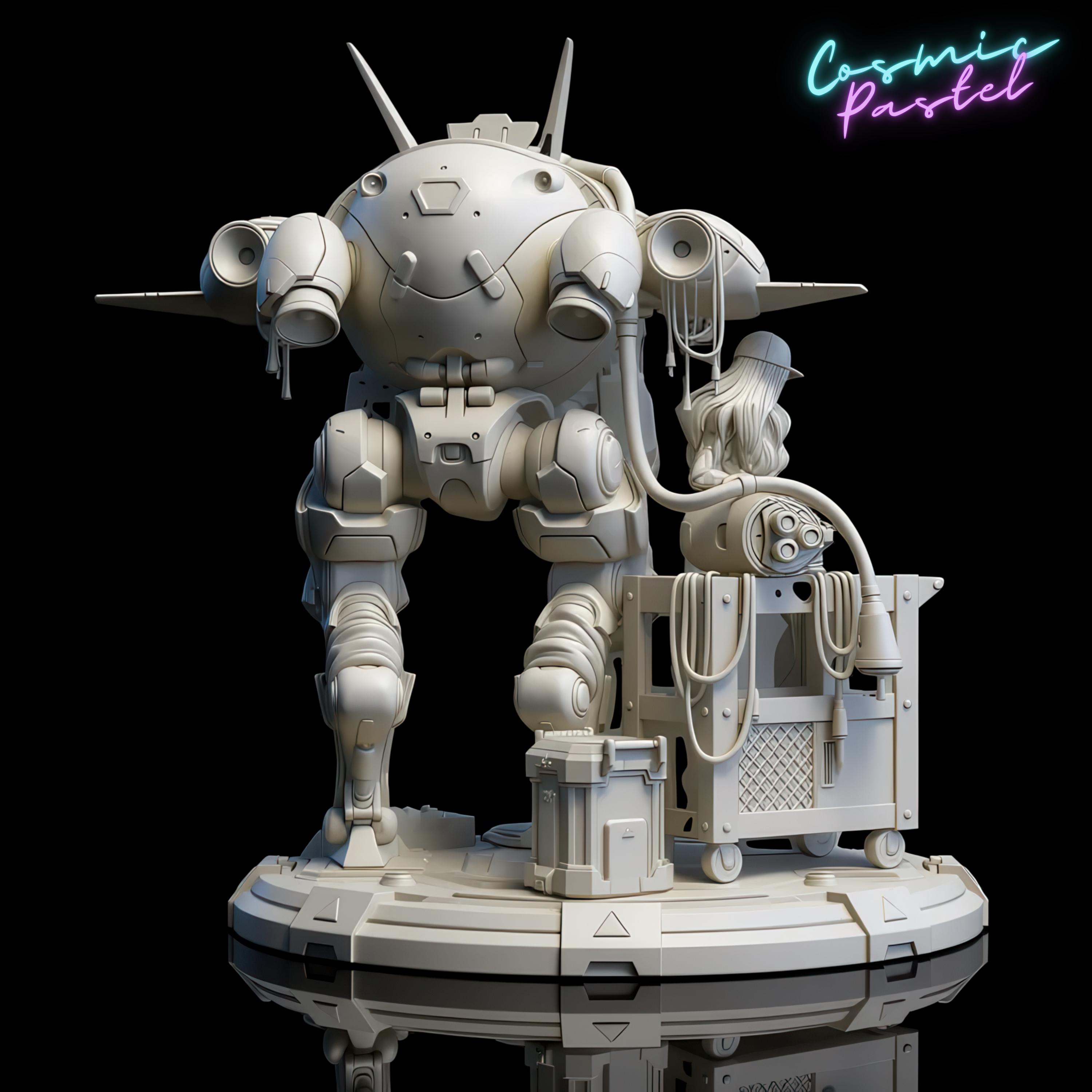 D.va Mech STL File | Full Figure & Miniature 3D Print Model | Overwatch ...