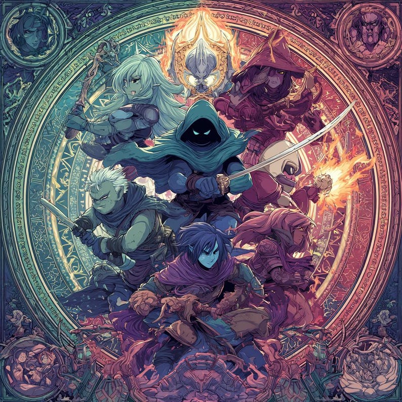 Deltarune Fantasy Posters: Dark World Map, Anime Style. One Posterone ...