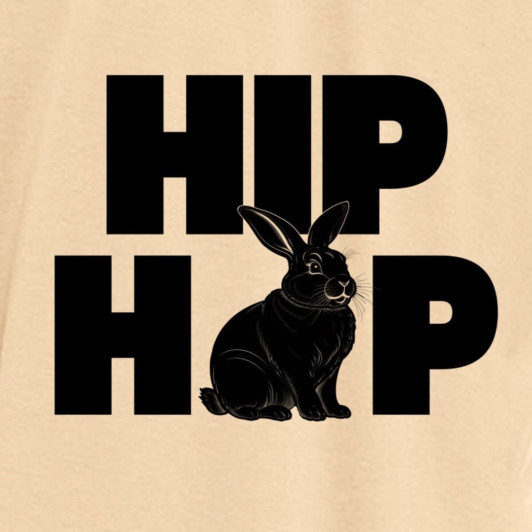 Urban Rabbit Hip Hop T-shirt - Street Style Bunny Tee With Attitude ...