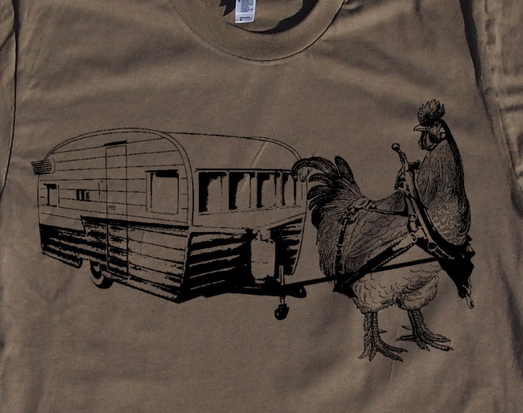 Travel Chicken American Apparel or Bella Canvas Army - Etsy