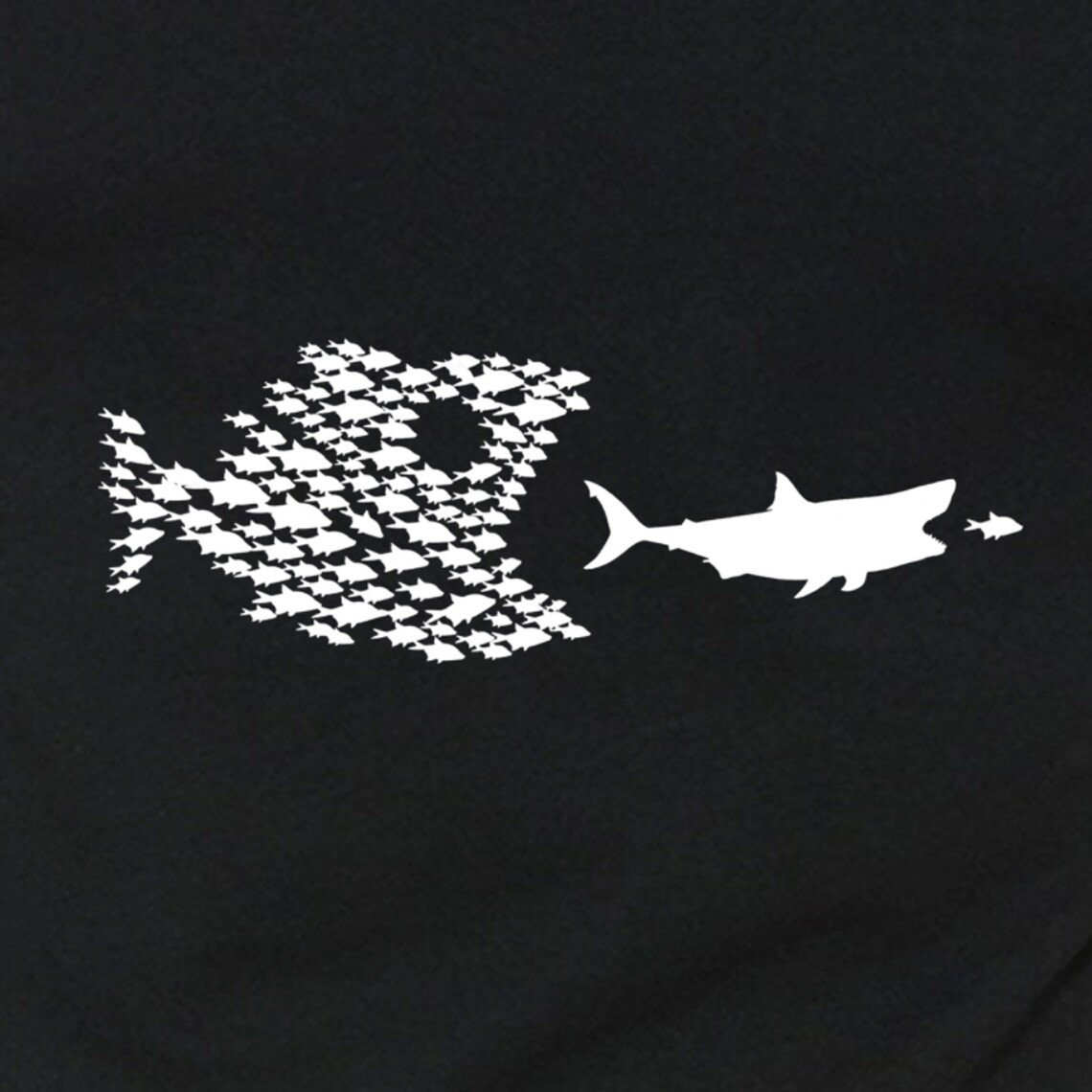 Shark Fish Pattern Men’s T-shirt: Fishing Graphic Tee - Etsy