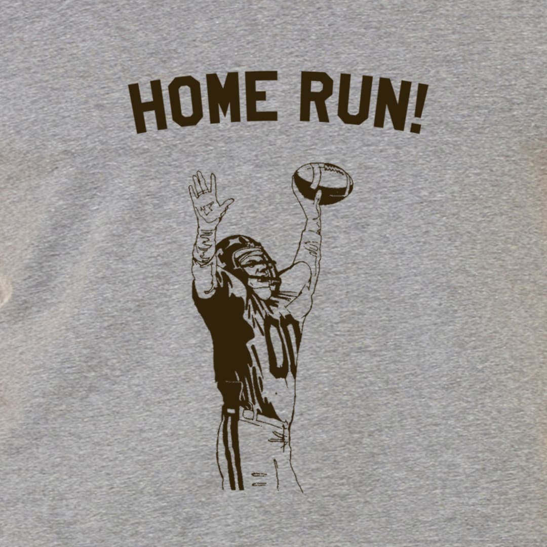 Home Run Football Touchdown Sports Humor Tshirt, Men's Baseball Lover ...