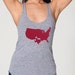 Womens Texas Tank Top American Apparel Athletic Gray - Etsy