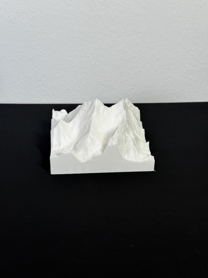 Mount Everest Topographic Model – Detailed Relief Map, 10 Cm - Etsy