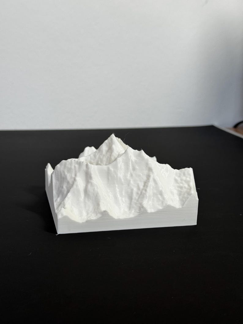 Mount Everest Topographic Model – Detailed Relief Map, 10 Cm - Etsy