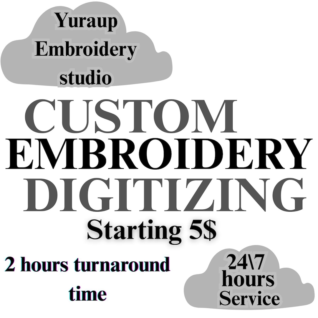 Custom Embroidery Digitizing Service, Logo to Dst Pes Jef Exp Vp3 Files ...