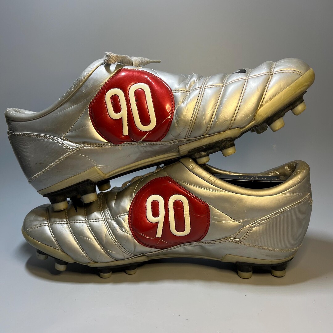 Nike Total 90 III Silver FG Vintage Soccer Cleats Means US 11.5 - Etsy